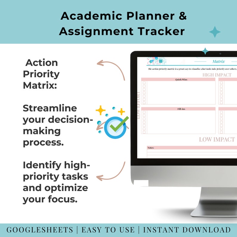 Student Planner Tracker Assignments for Students Students Academic ...