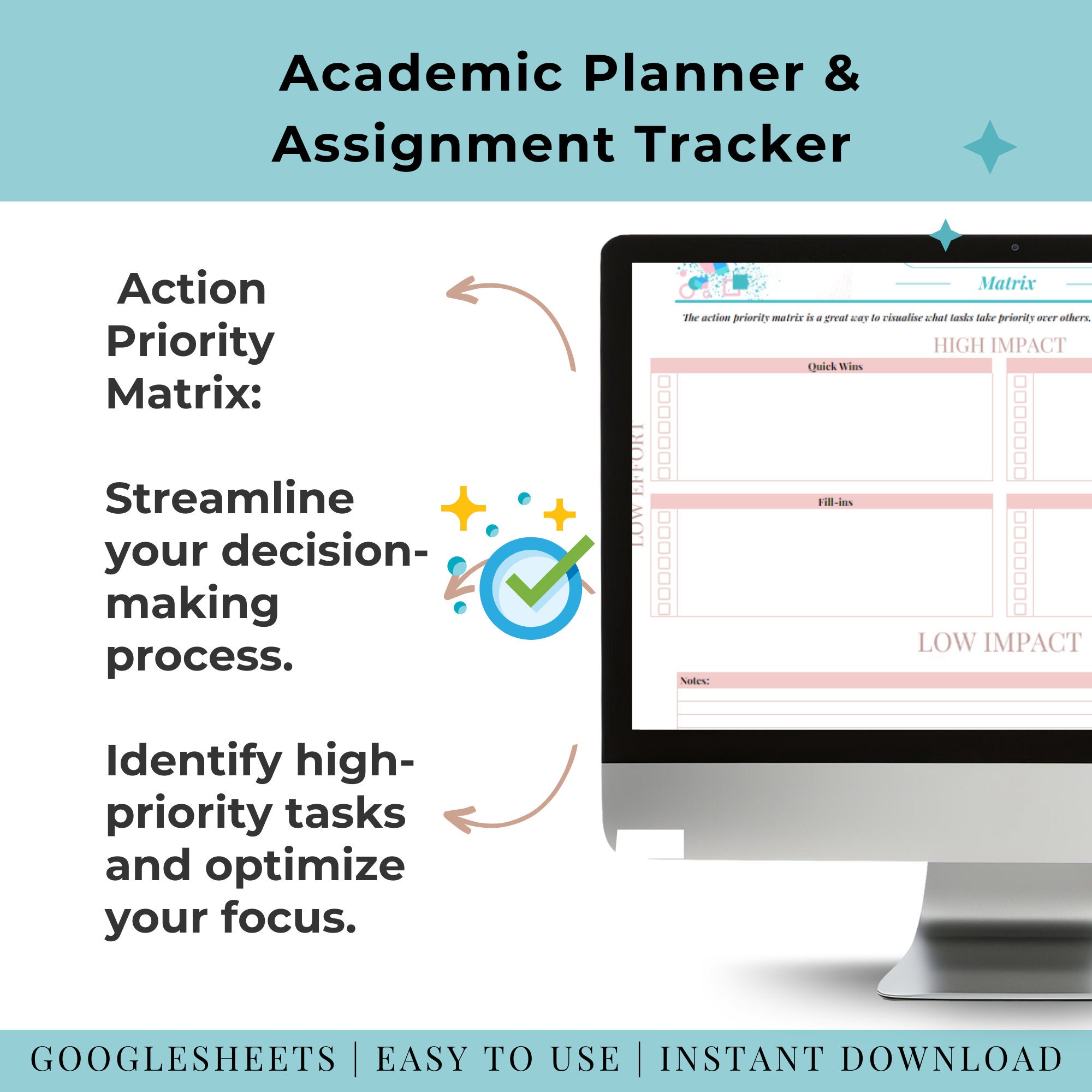 Student Planner Tracker Assignments for Students Students Academic ...