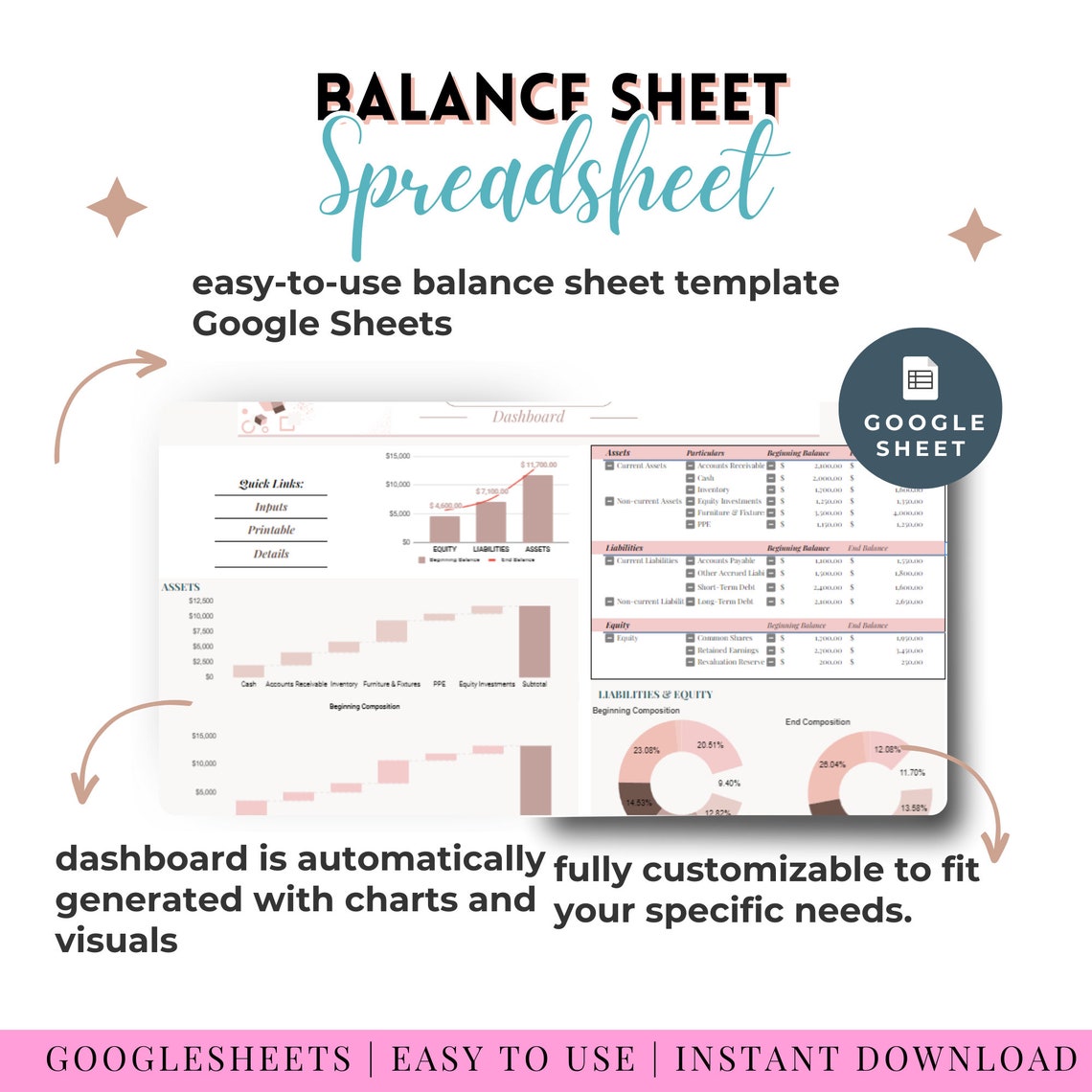 Balance Sheet Statement Template Monthly Balance Sheet Template Google ...