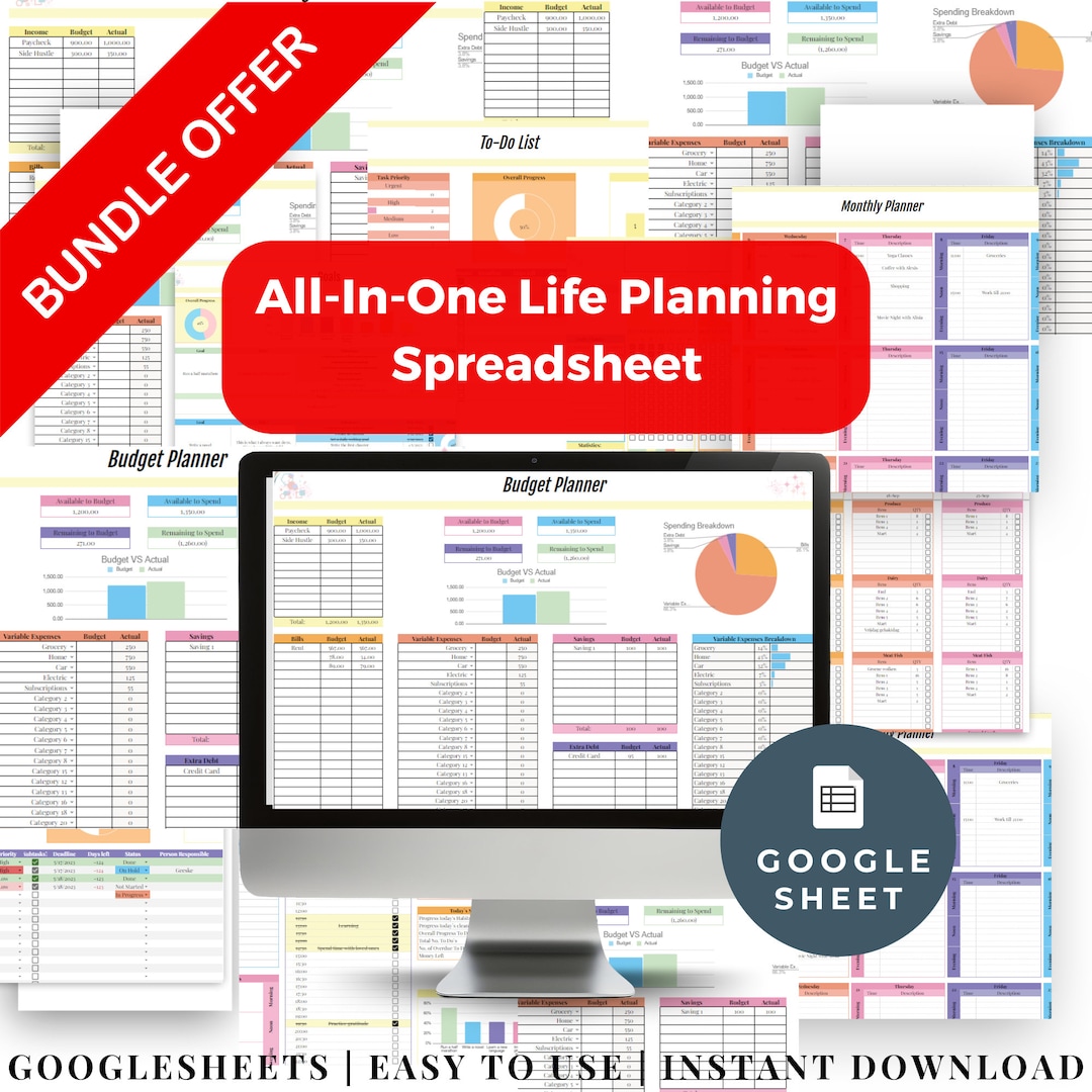 Goal Planning Tracking Setting All-in-one Ultimate Life Planner Life ...