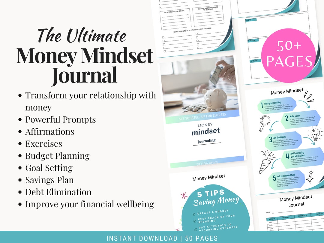 The Money Mindset Journal Printable Financial Abundance Budget ...