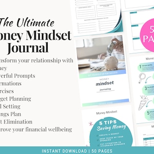 The Money Mindset Journal Printable Financial Abundance Budget ...