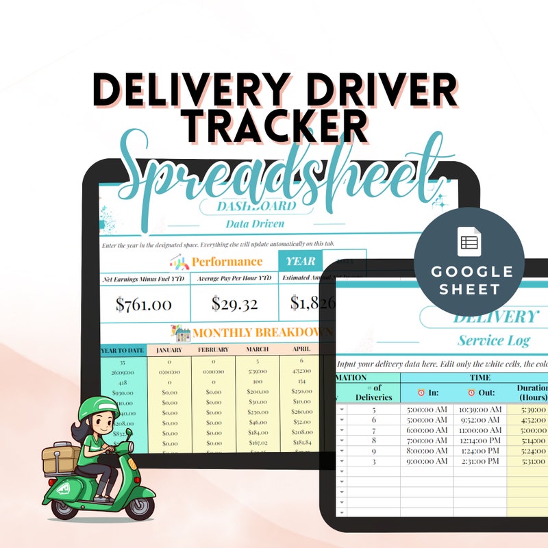 Excel for Delivery Driver - Etsy