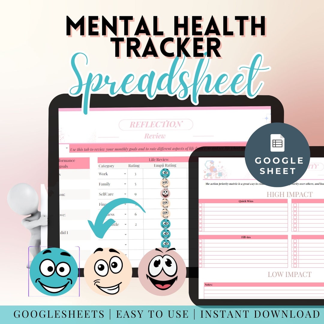Mental Health Template Google Sheets Great Mental Health Wellness ...