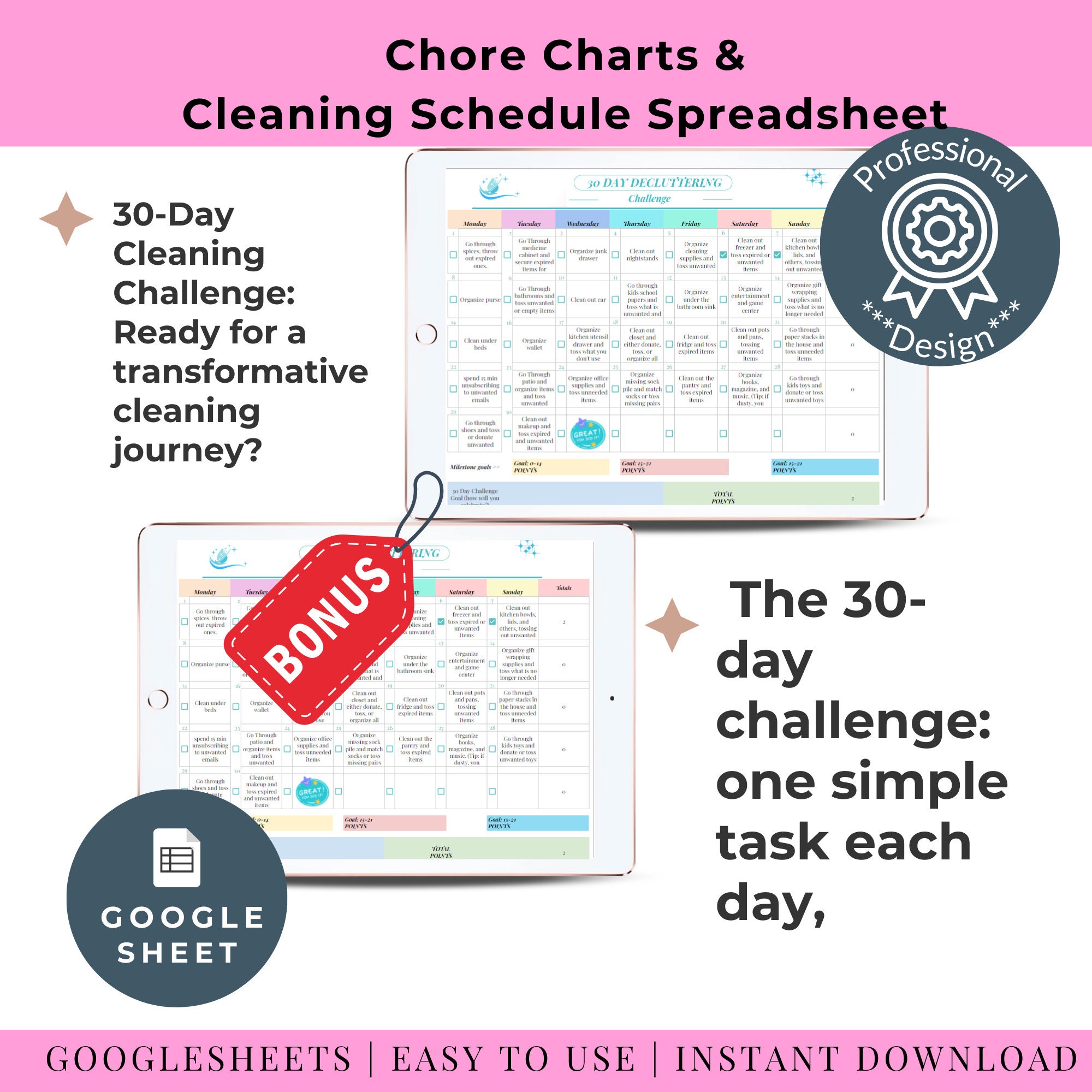 Chore Chart Multiple Kids Fall Downloadable Customizable Editable ...