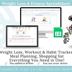 Body Measurements Calorie Tracker Diet Tracker Digital Weight Loss ...