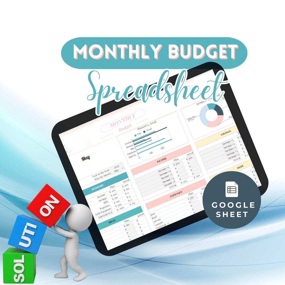 Couples Monthly Budget Template Google Sheets Breakdown - Etsy