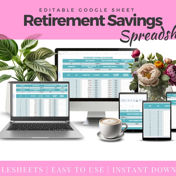 Retirement Planner Template - Etsy