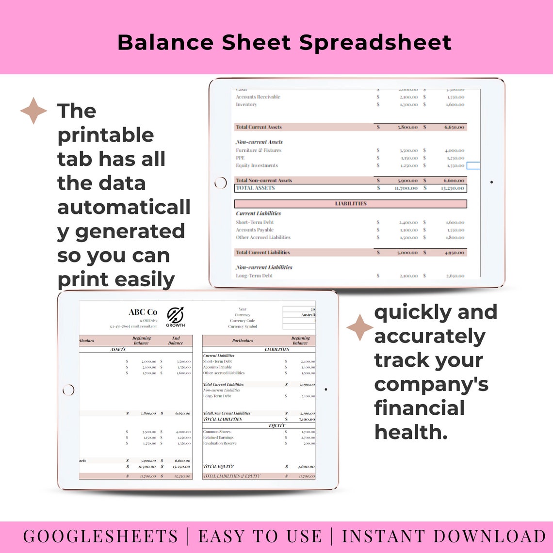 Balance Sheet Statement Template Monthly Balance Sheet Template Google ...