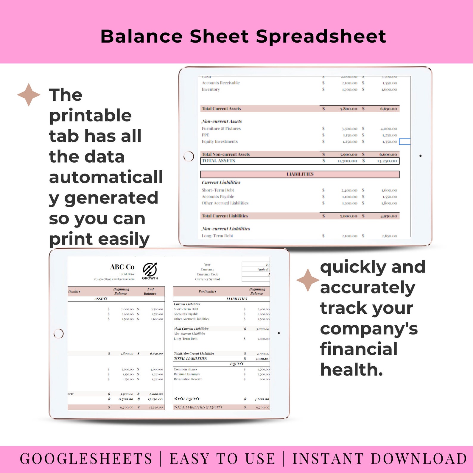 Balance Sheet Statement Template Monthly Balance Sheet Template Google ...