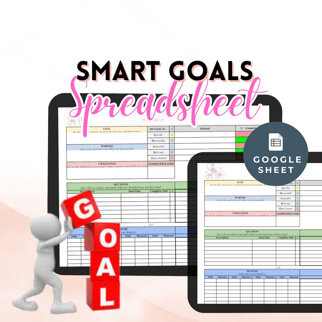 Goal Planning Google Sheet for Productivity and Time Management Goal ...