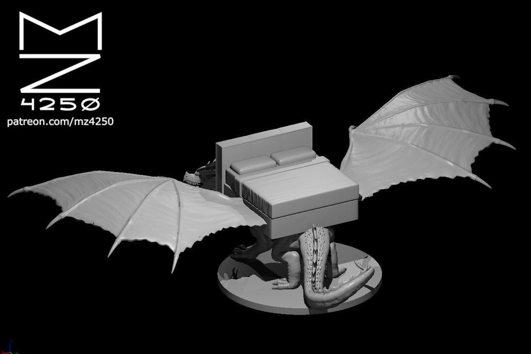 Dragon Bed Dnd Miniatures TTRPG Dnd RPG Tabletop - Etsy
