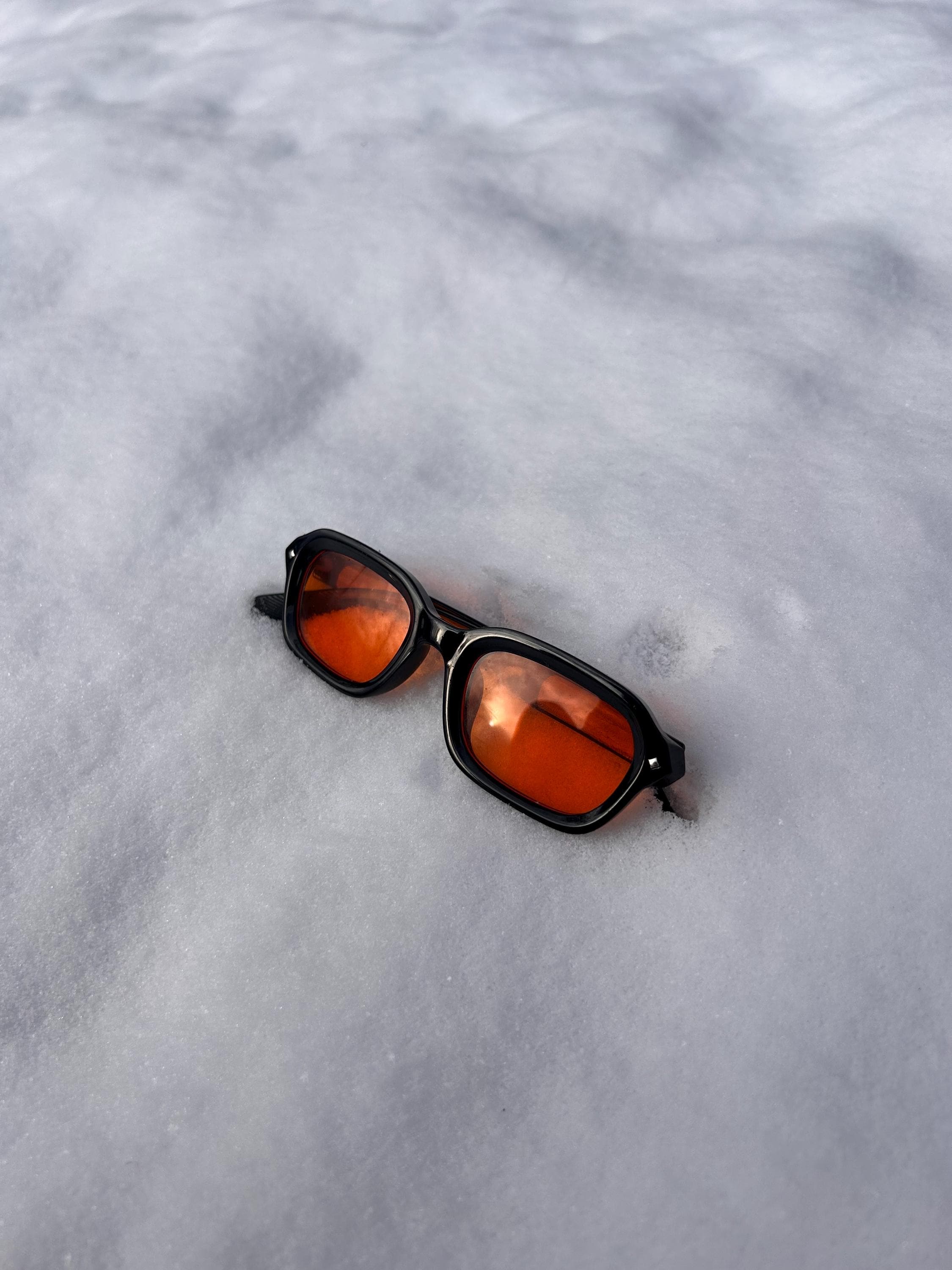 Orange Lens X Black Frame Sunglasses - Etsy