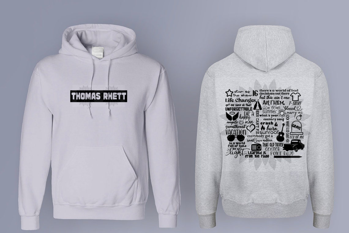 Thomas Rhett Song Collage PNG/SVG for T-shirt/hoodie - Etsy