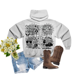 Thomas Rhett Song Collage PNG/SVG for T-shirt/hoodie - Etsy
