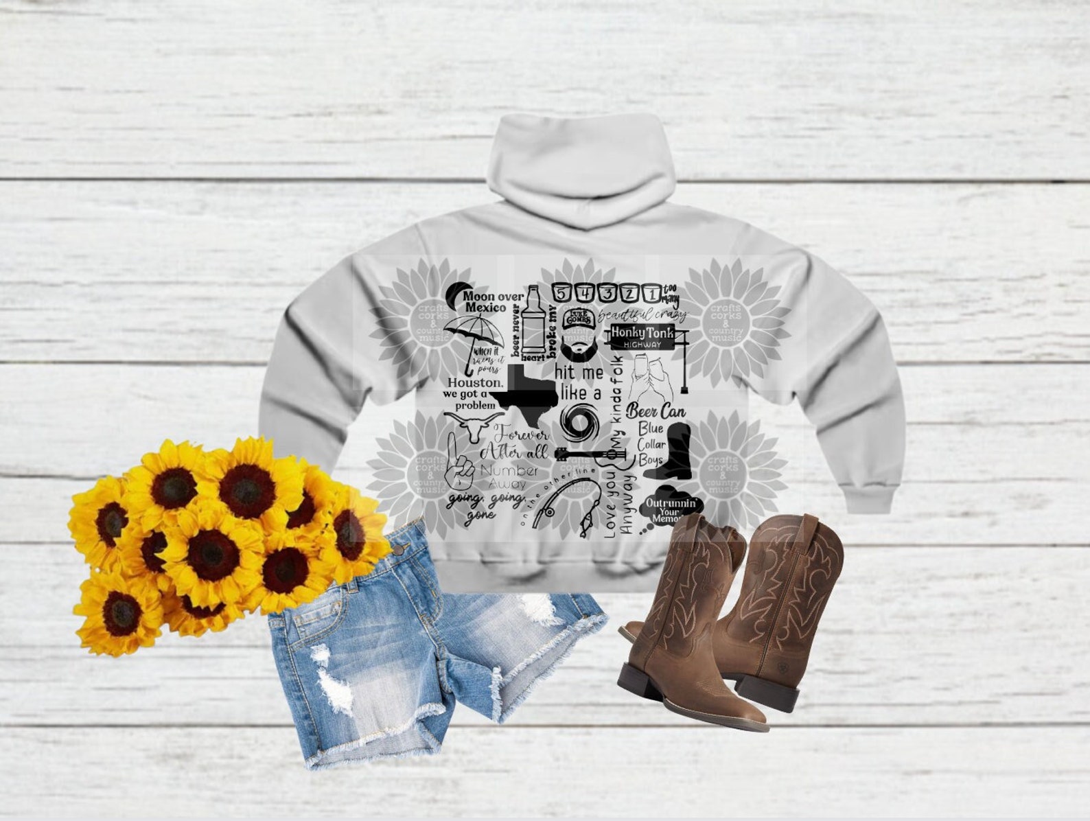 Luke Combs Song Collage PNG for T-shirt Hoodie - Etsy