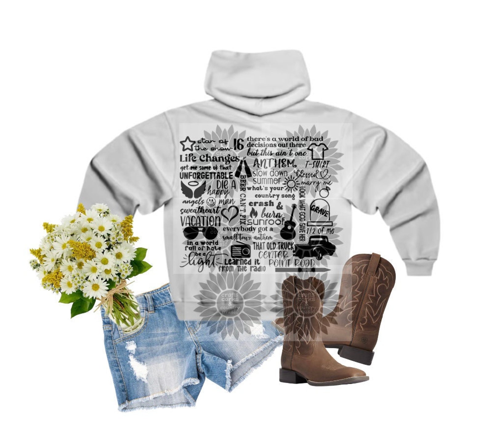 Thomas Rhett Song Collage PNG/SVG for T-shirt/hoodie - Etsy