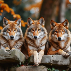 Wolves - 5 Images - Etsy