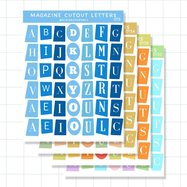 Magazine Letters - Etsy