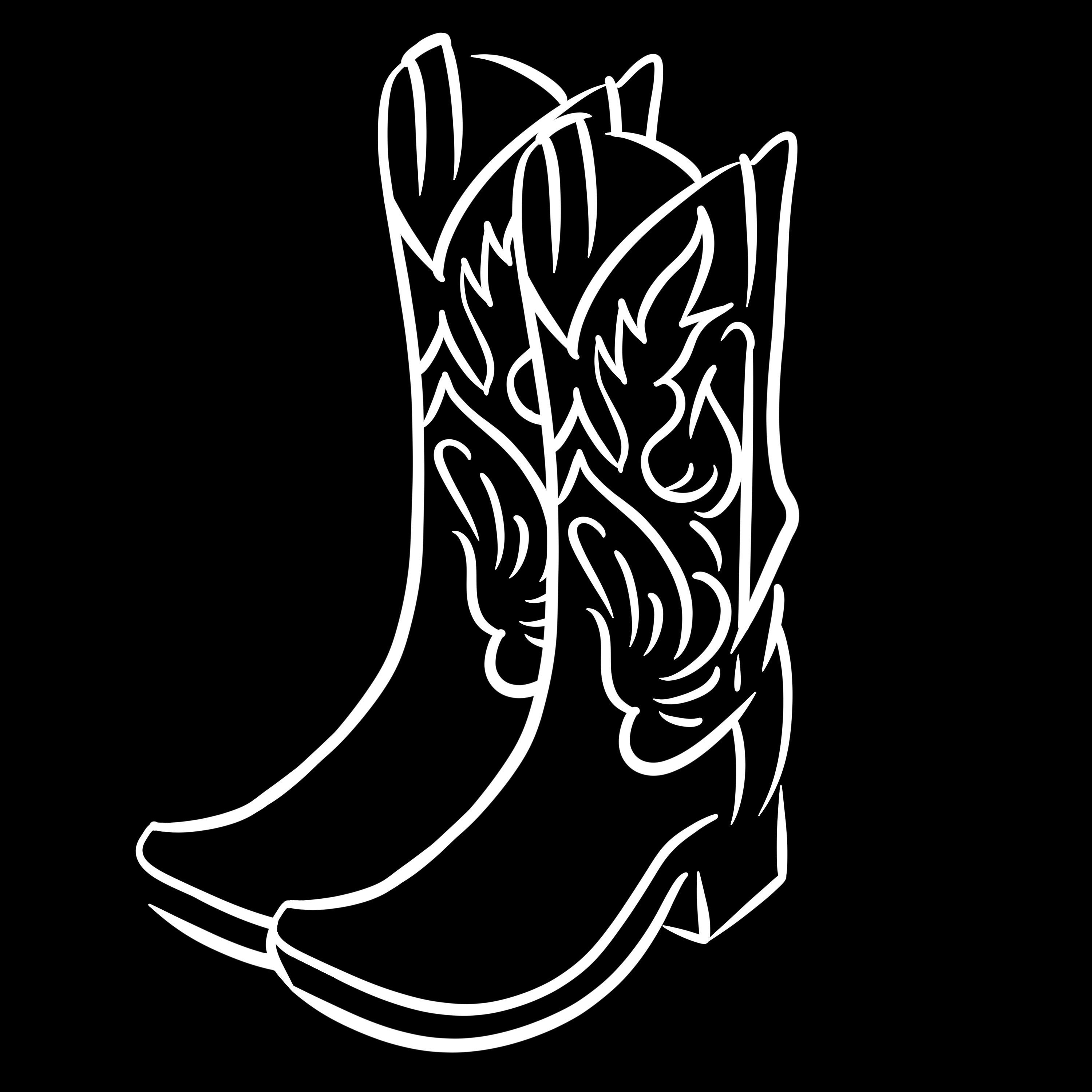 Cowboy/cowgirl Boot Design Bundle - Etsy