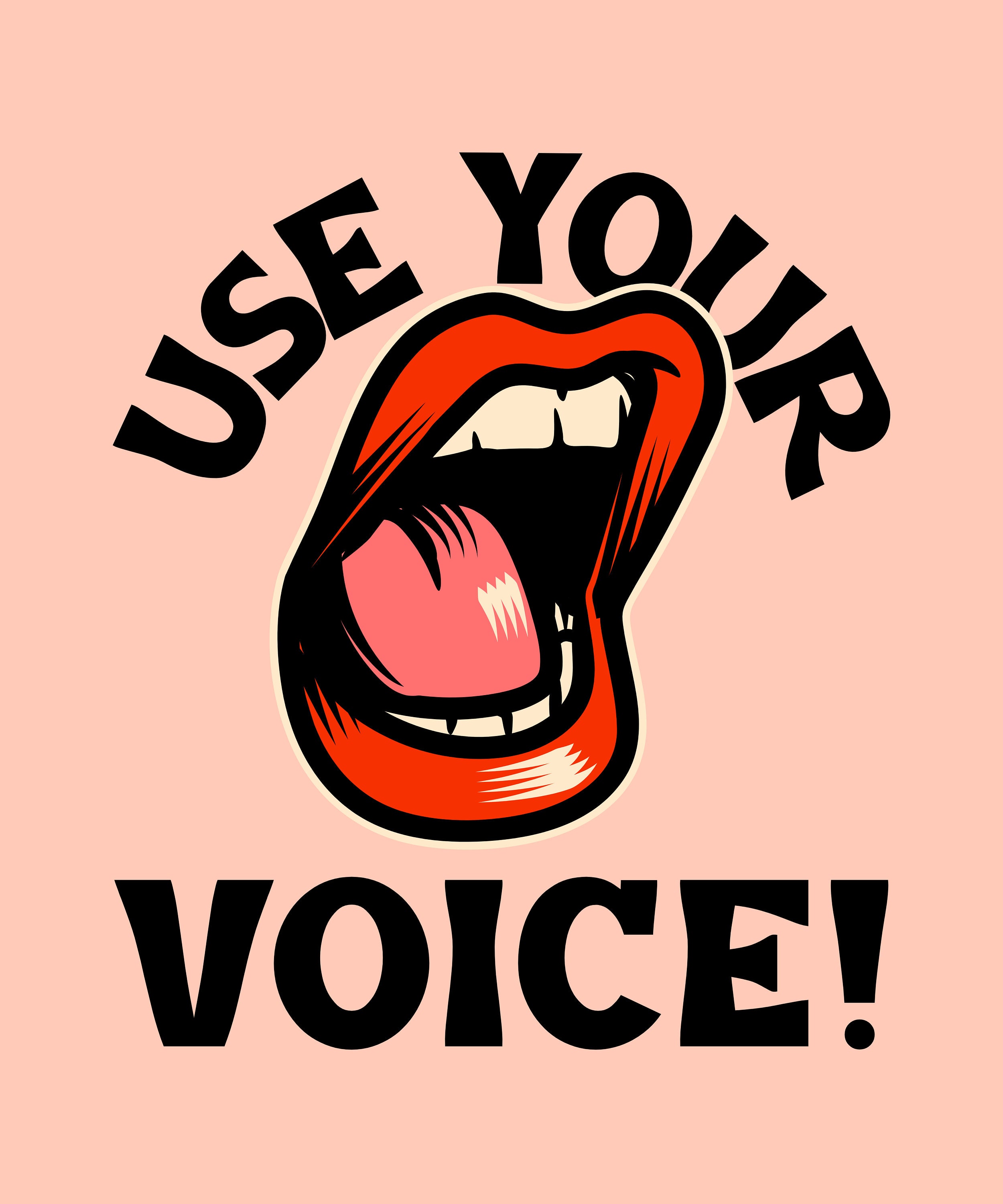 Use Your Inside Voice Poster