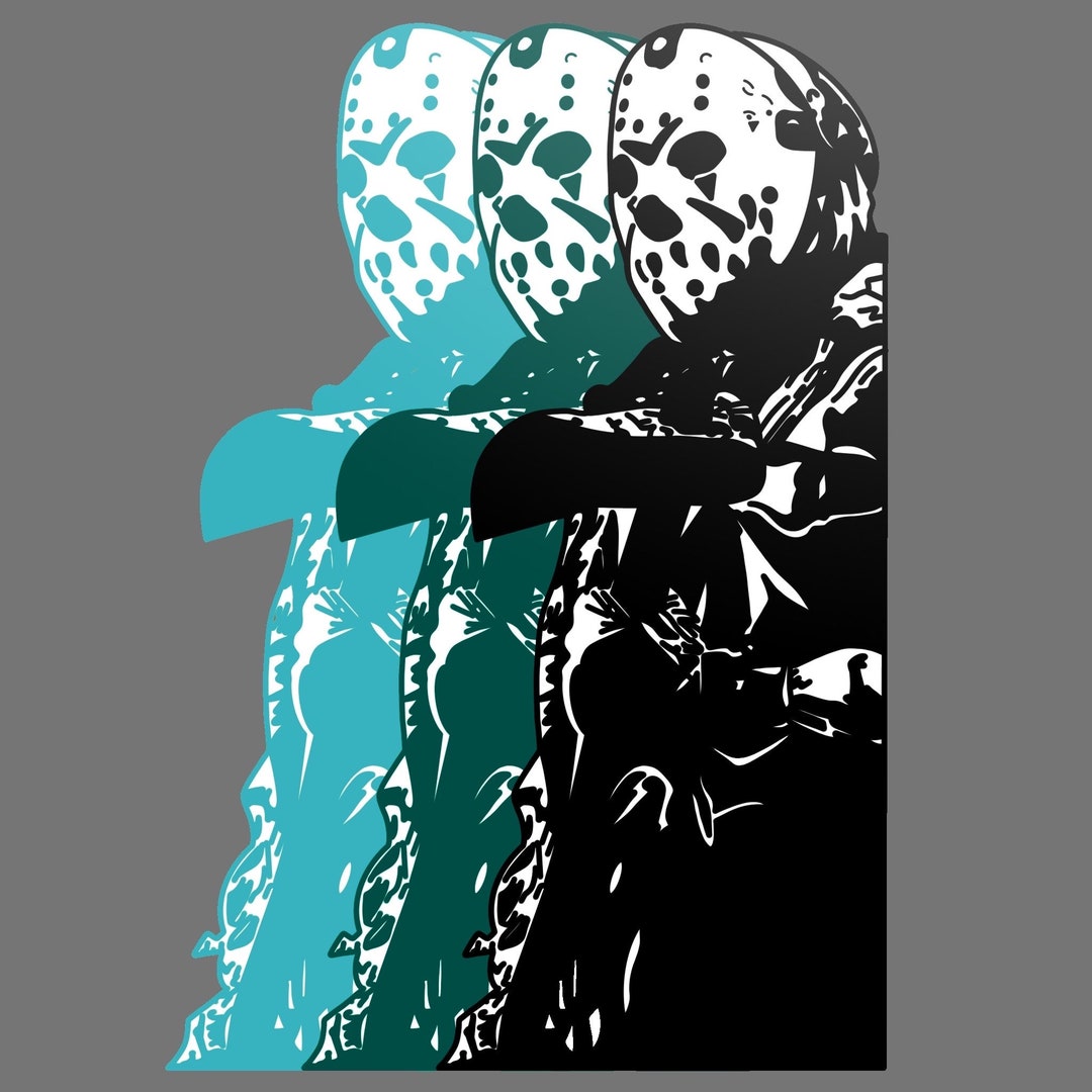 Jason Vorhees friday the 13th Inspired Design - Etsy