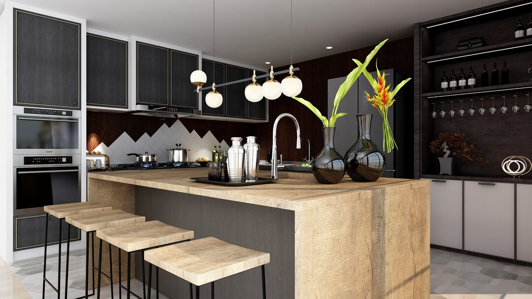 3D Kitchen Visualization,360 Visualization, Kitchen Design, Kitchen ...