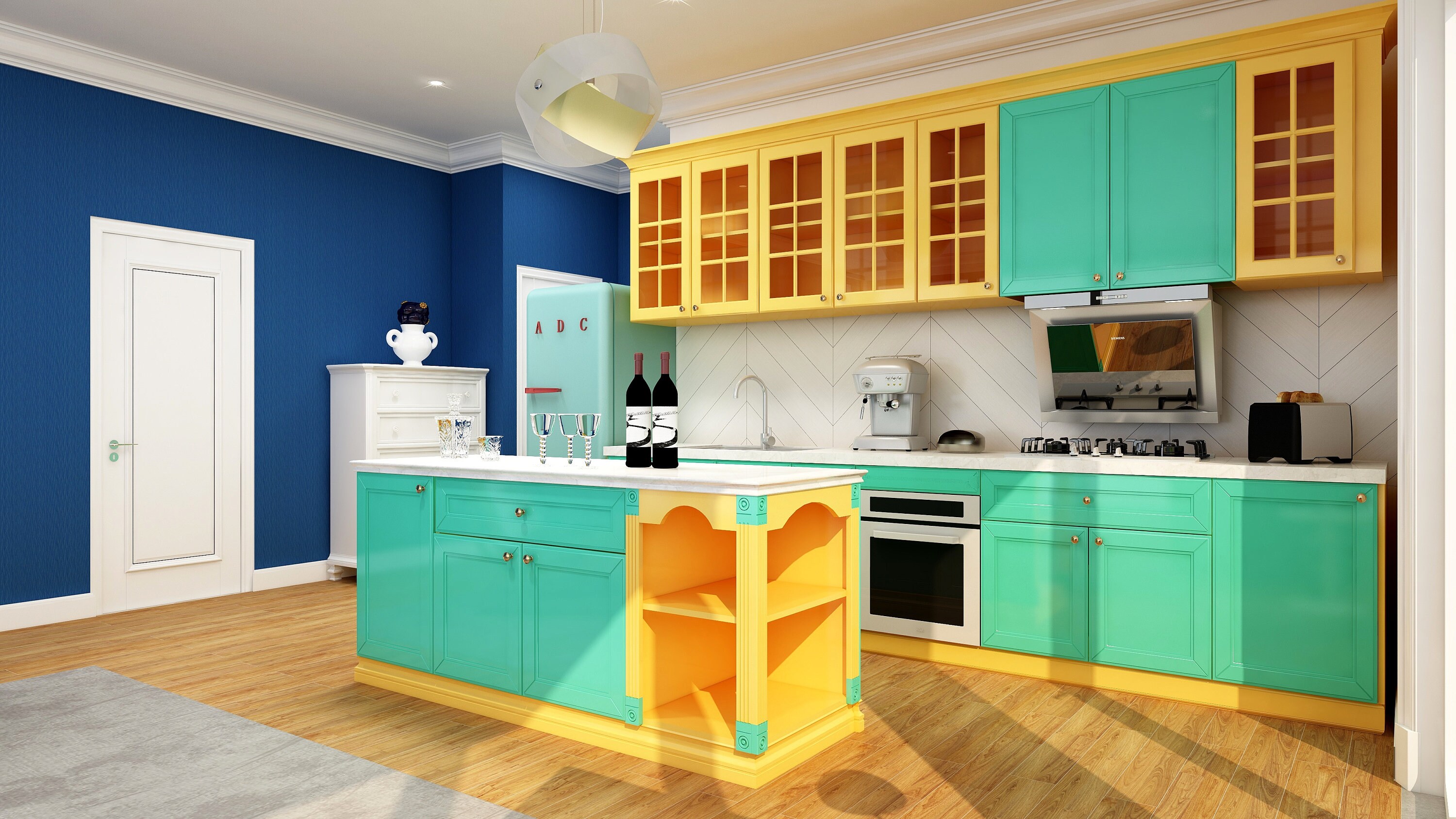 3D Kitchen Visualization,360 Visualization, Kitchen Design, Kitchen ...