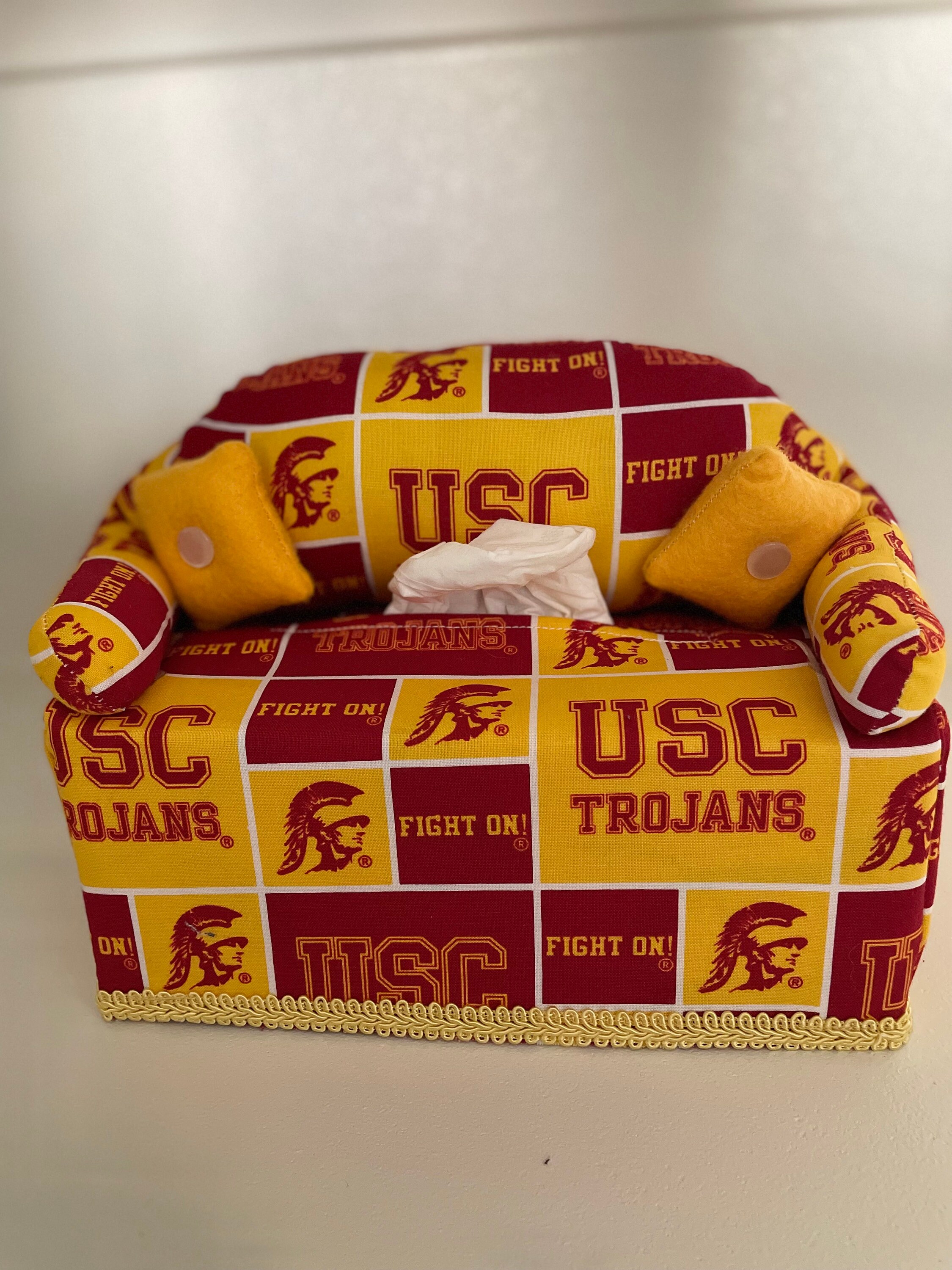 USC Trojans Tissue Box Cover - Etsy