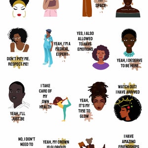 Affirmation Stickers, Clip Art or Cards for Digital Planners ...