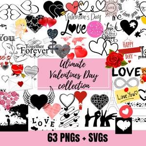 Valentine's Day Stickers, PNG, SVG, Clipart| Digital Planner Stickers ...