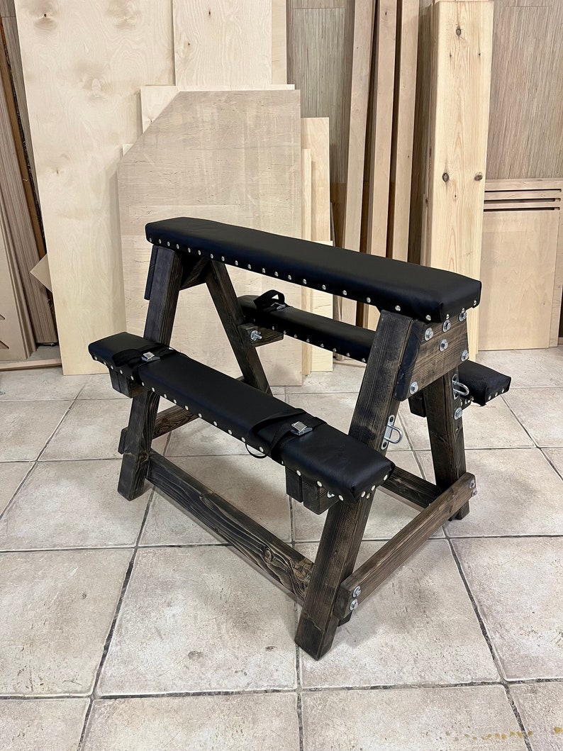 Handmade Wooden Spanking Bench – Adjustable Bondage Bench, BDSM Sex ...