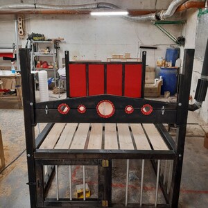 BDSM Inspired Wooden Bed With Restraining Options Unique Adult Play ...