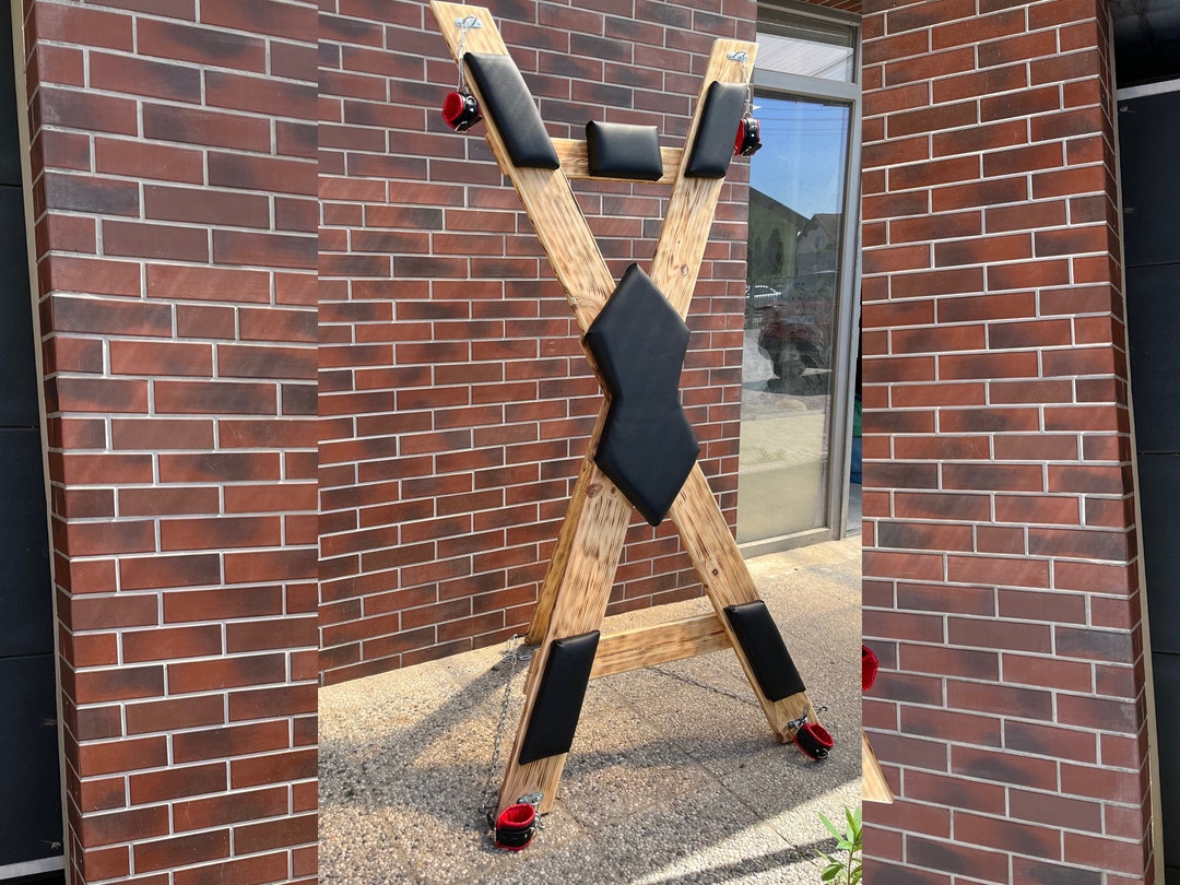 St. Andrews Cross Without Footrest BDSM Dungeon or Secret Room ...
