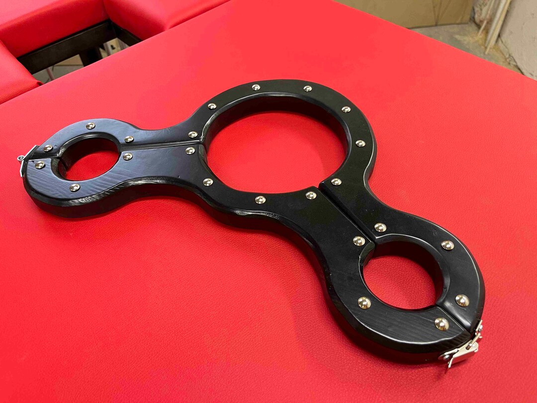 New BDSM Shackles Fpr Neck and Hands Made of Natural Wood. - Etsy