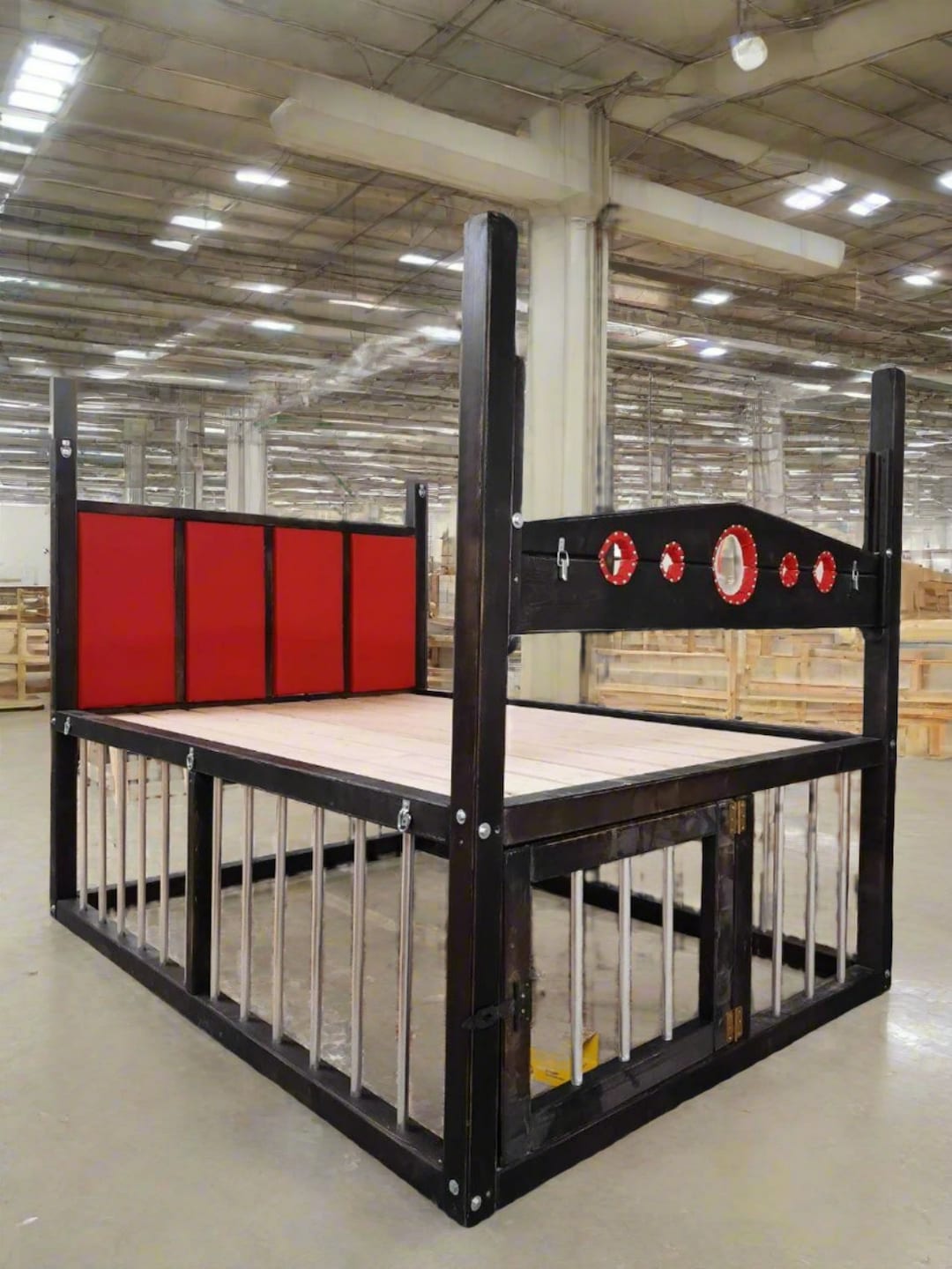 BDSM Inspired Wooden Bed With Restraining Options Unique Adult Play ...