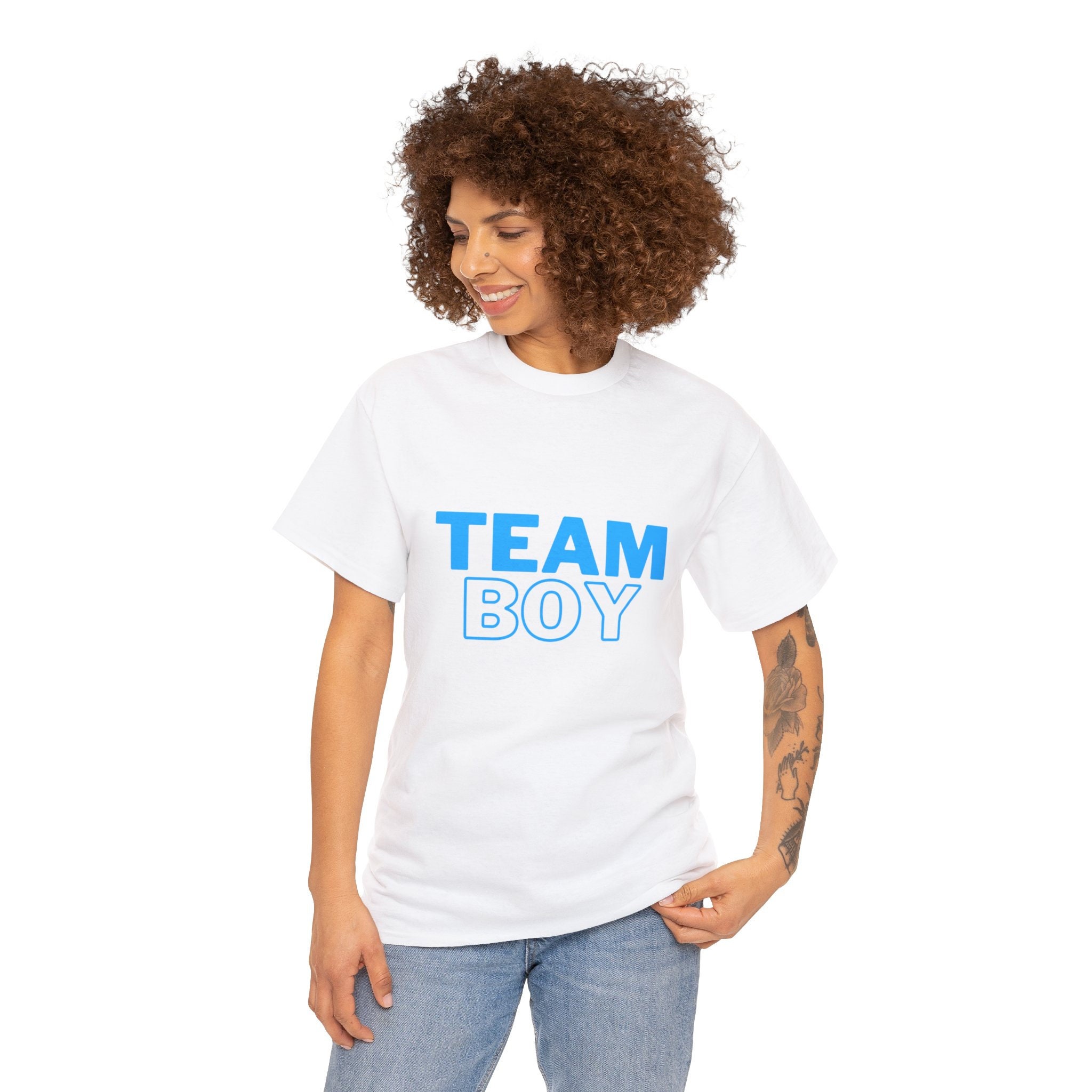 TEAM BOY Gender Reveal Unisex Heavy Cotton Tee - Etsy