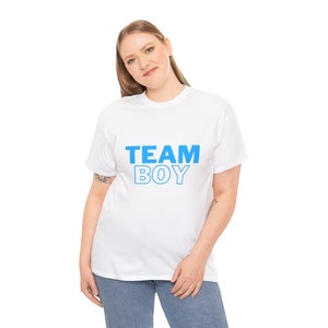 TEAM BOY Gender Reveal Unisex Heavy Cotton Tee - Etsy