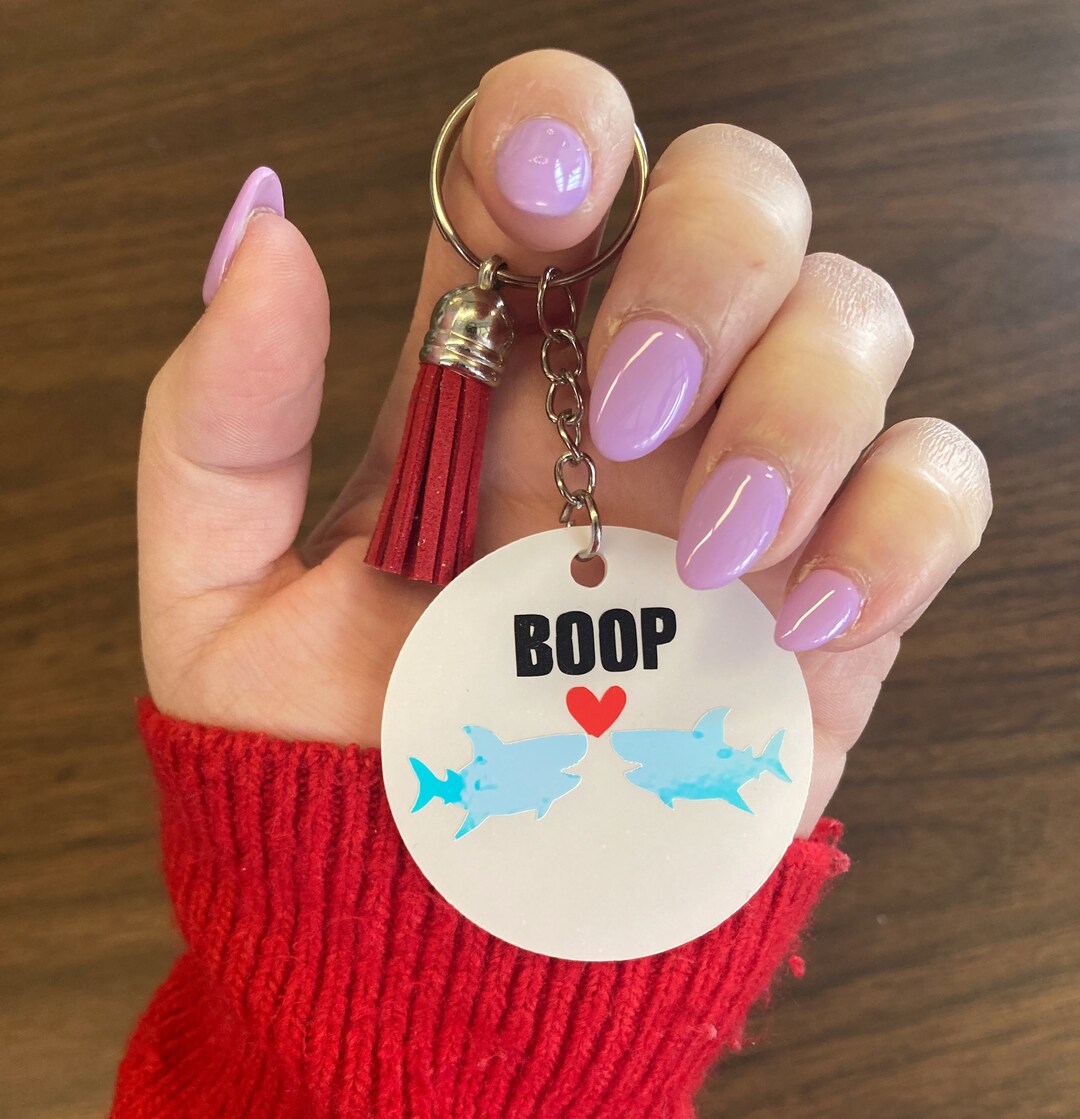 Shark Lover Keychain, BOOP Keychain, Shark Lover Keychain - Etsy