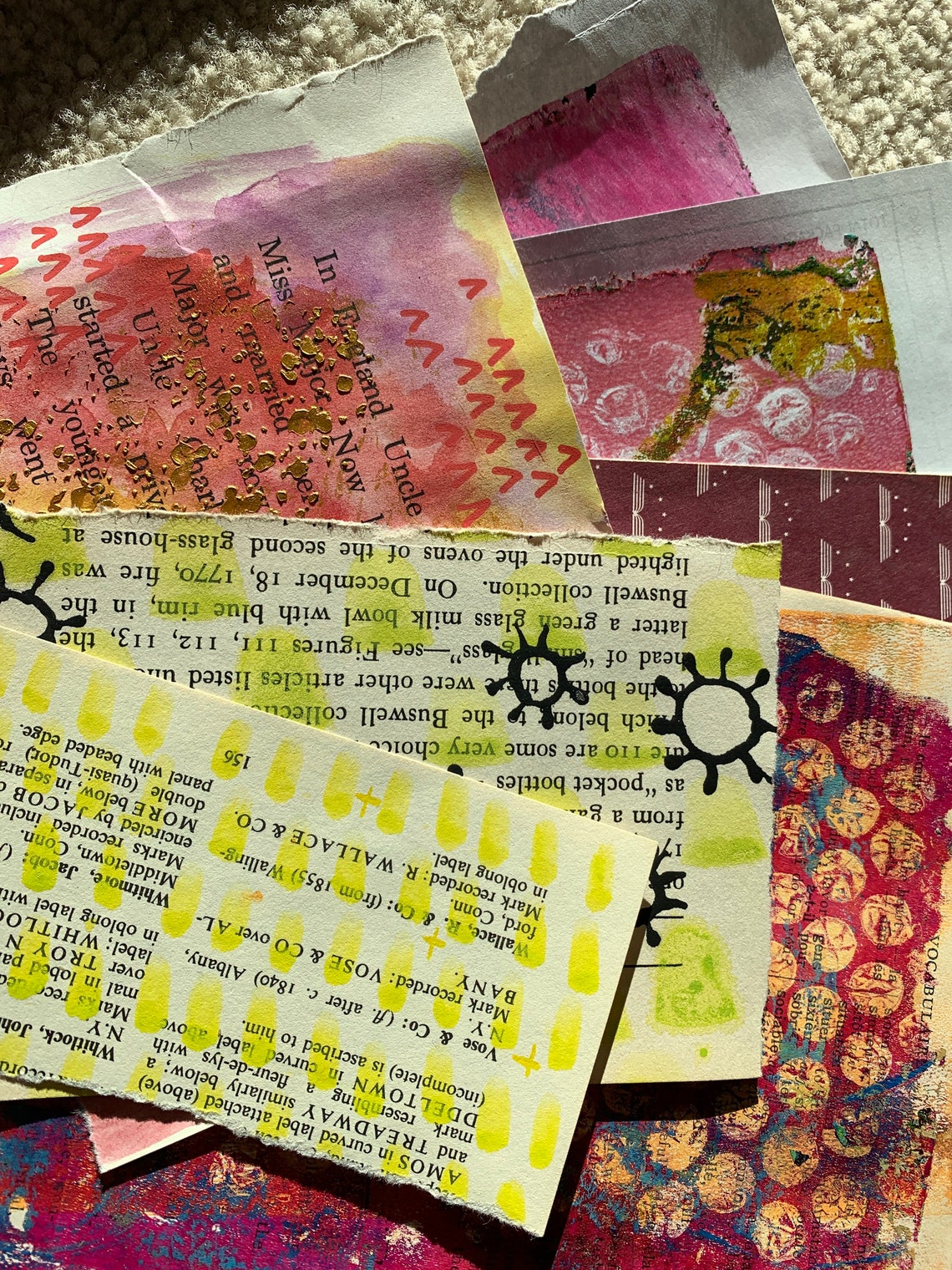 Mixed Media Collage Fodder - Etsy