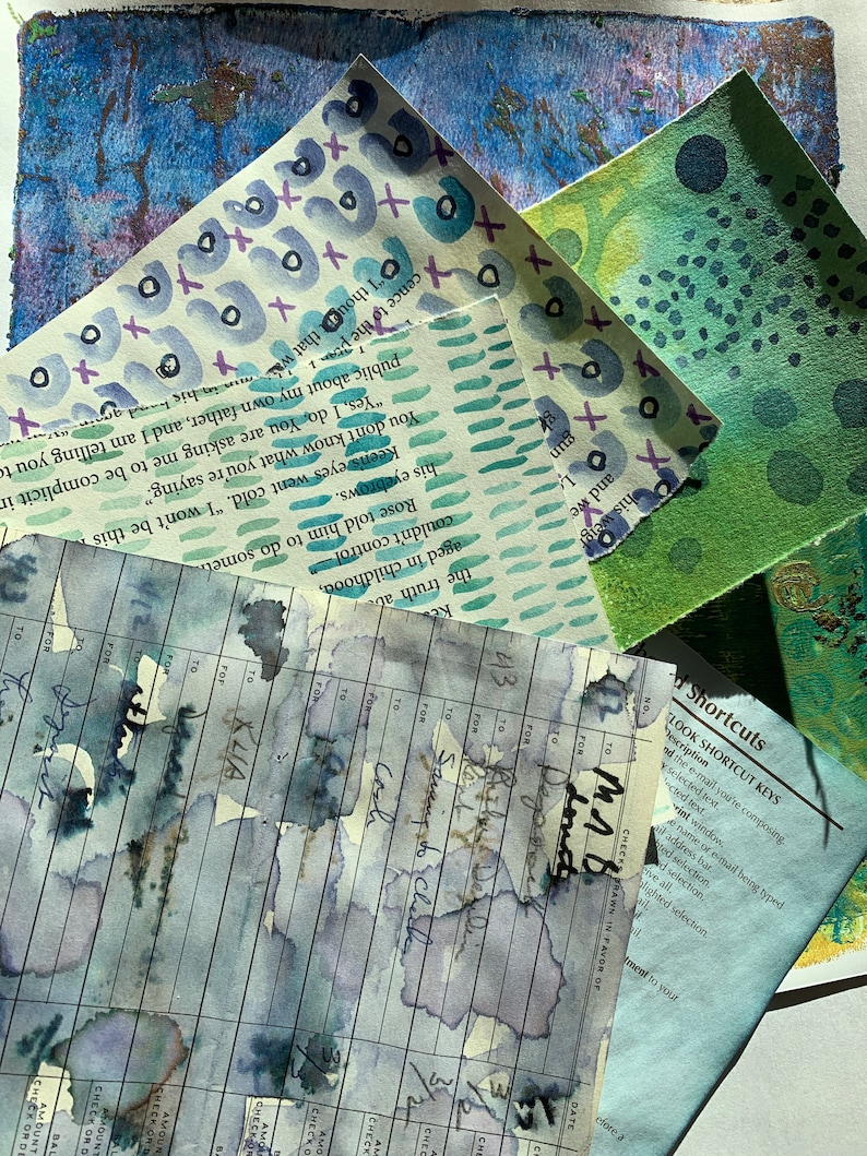 Mixed Media Collage Fodder - Etsy