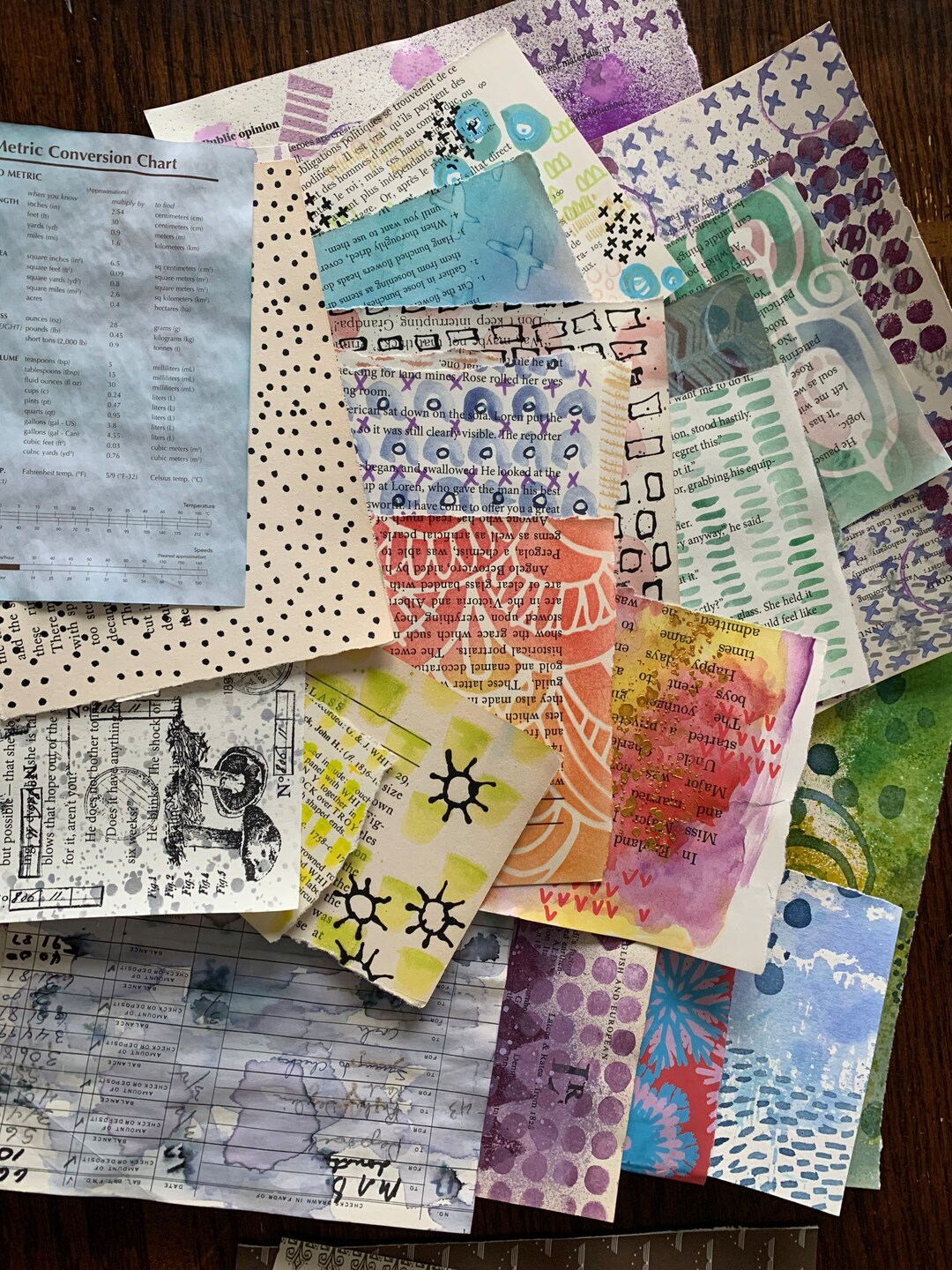 Mixed Media Collage Fodder - Etsy