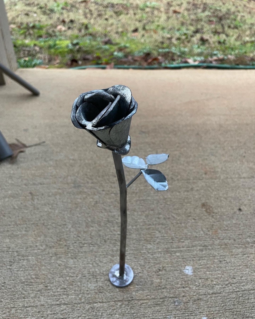 Metal Rose Sculptures - Etsy