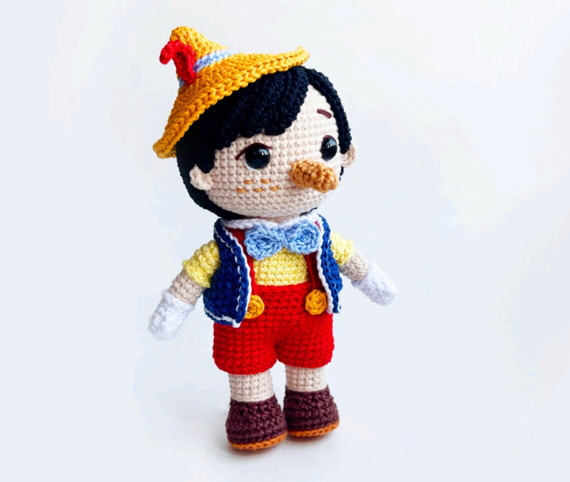 Pinocchio Crochet Amigurumi Pdf Pattern English, German, French ...