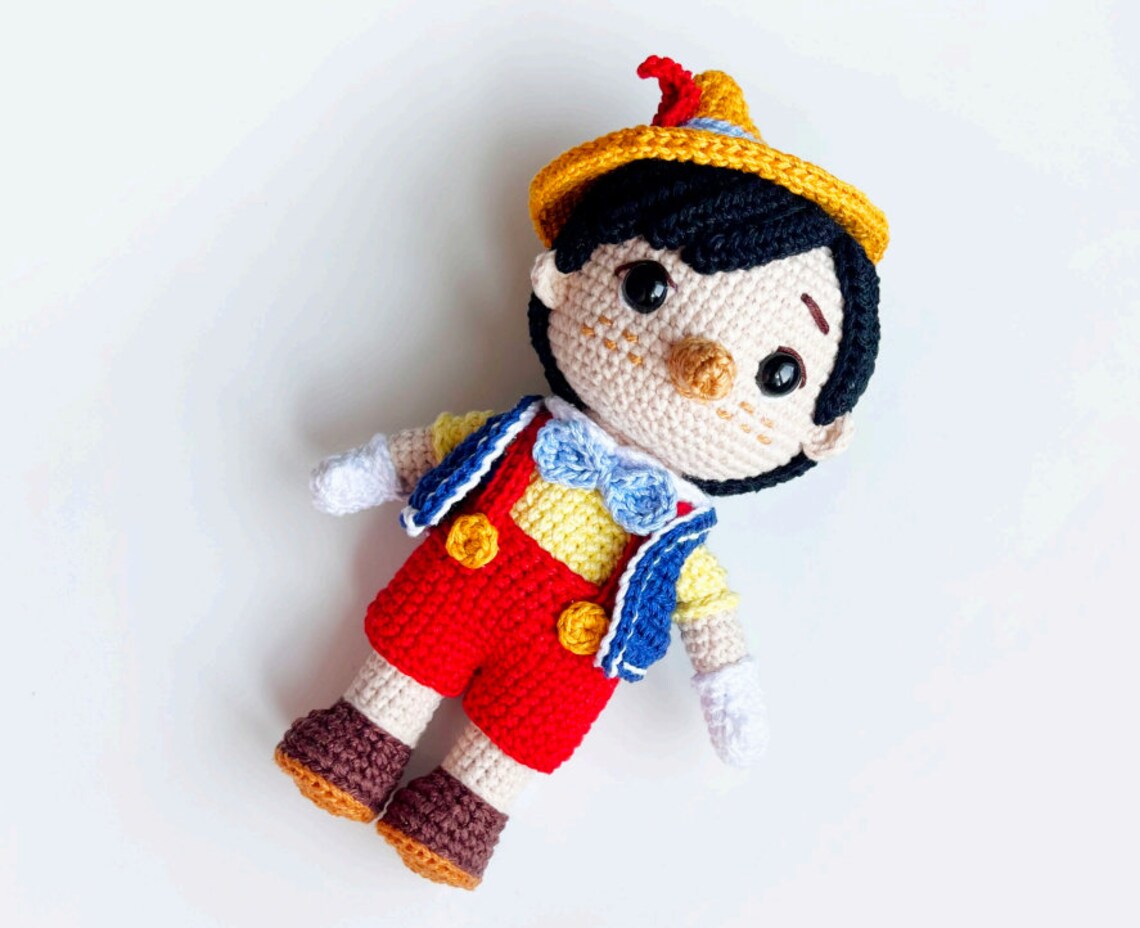 Pinocchio Crochet Amigurumi Pdf Pattern English, German, French ...