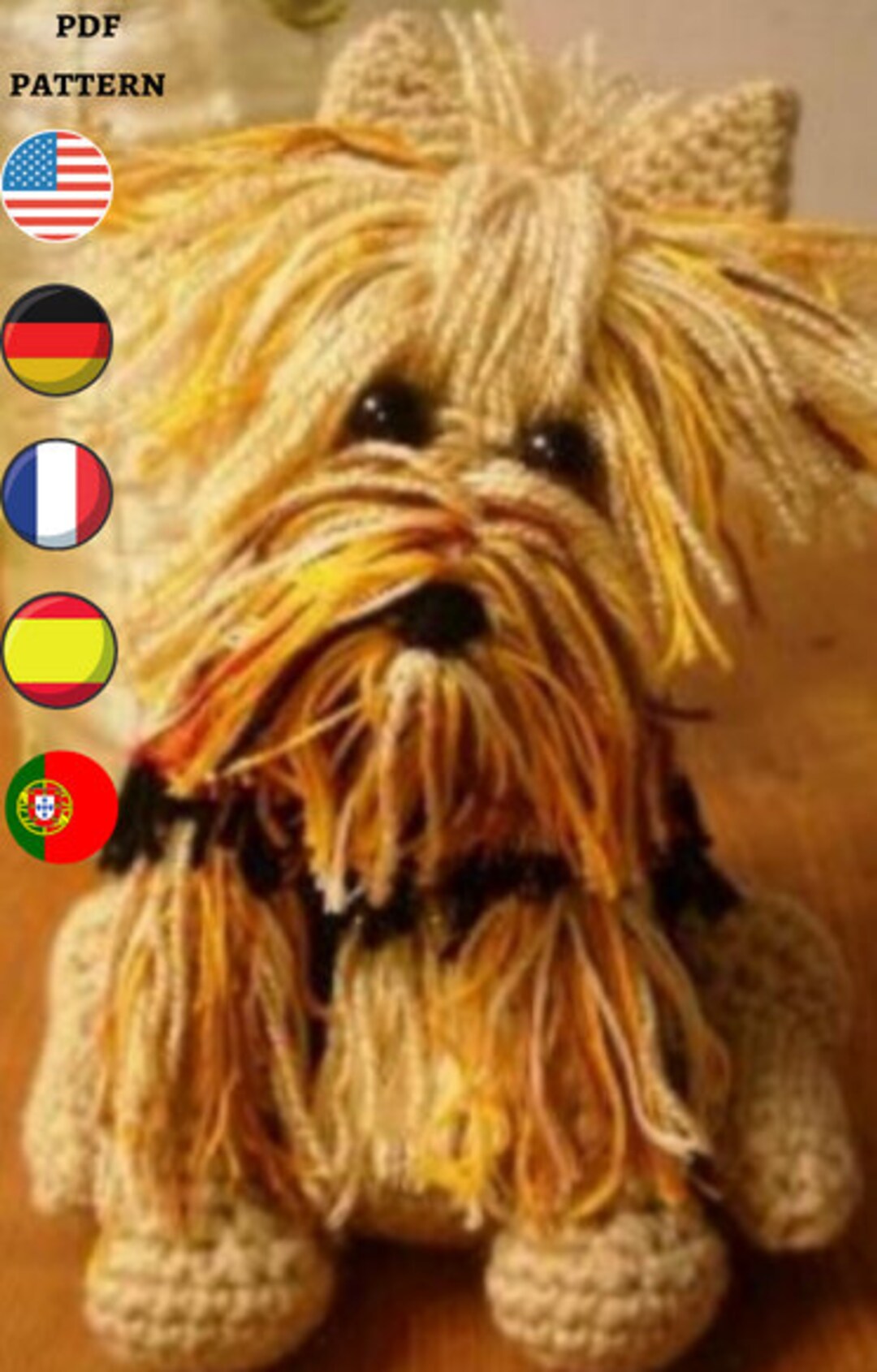 Amigurumi Yorkie Tutorial Pattern Crochet PDF - Etsy