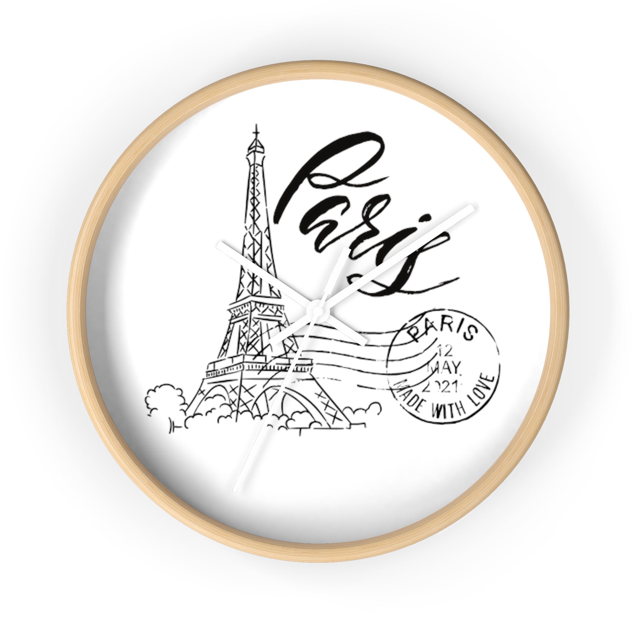 Paris Clock, Simple Living Room or Dining Room Wall Clock - Etsy