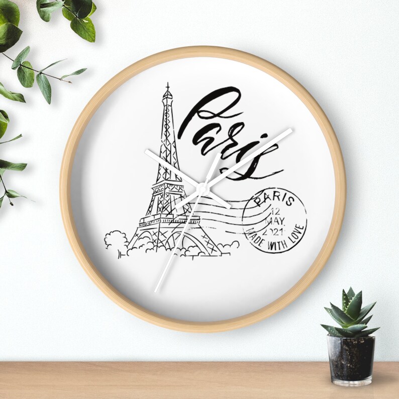 Paris Clock, Simple Living Room or Dining Room Wall Clock - Etsy