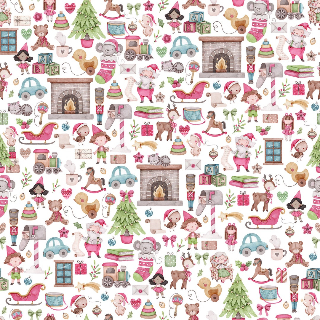 Santa Claus Wrapping Paper | Vintage Christmas Gift Wrap (eco Friendly ...