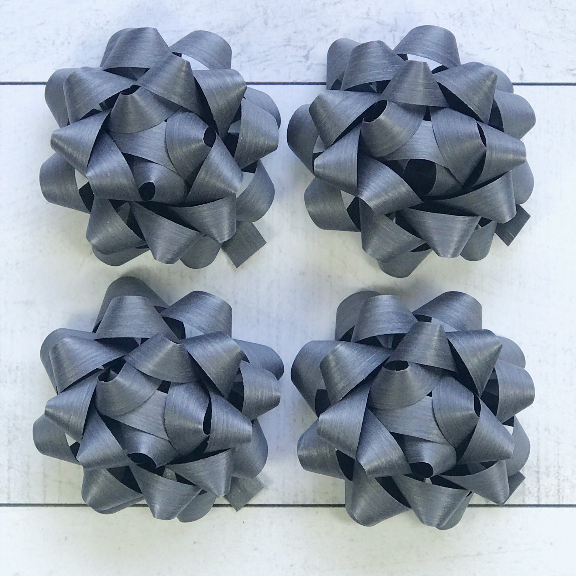 Charcoal Cotton Bows 4 Pack for Presents and Gifts sustainable, Eco ...